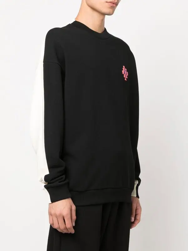 COUNTY OF MILAN Cross-patch Cotton Sweatshirt