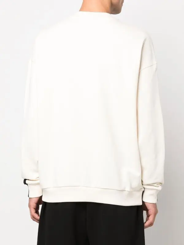 COUNTY OF MILAN Cross-patch Cotton Sweatshirt