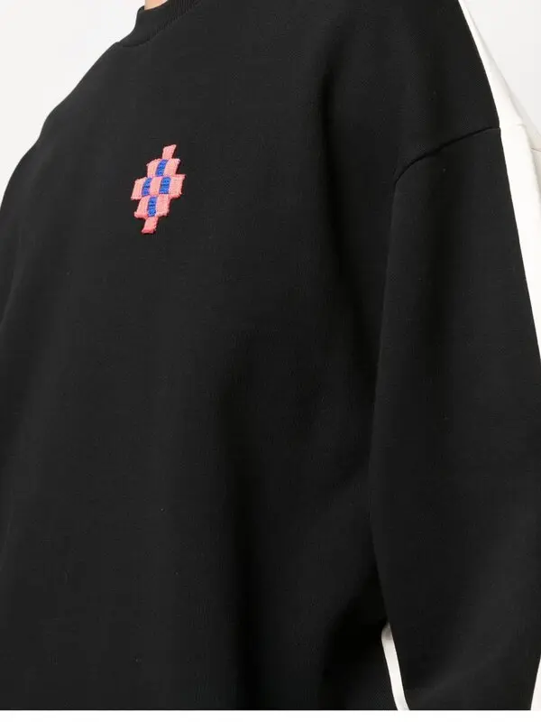 COUNTY OF MILAN Cross-patch Cotton Sweatshirt