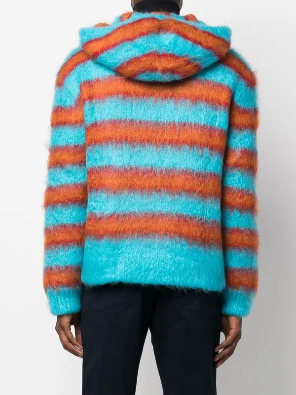 Marni Striped Knitted Hoodie