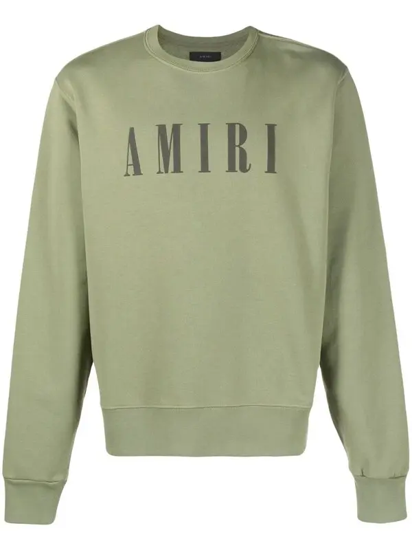 Amiri Logo Print Crew Neck Sweatshirt