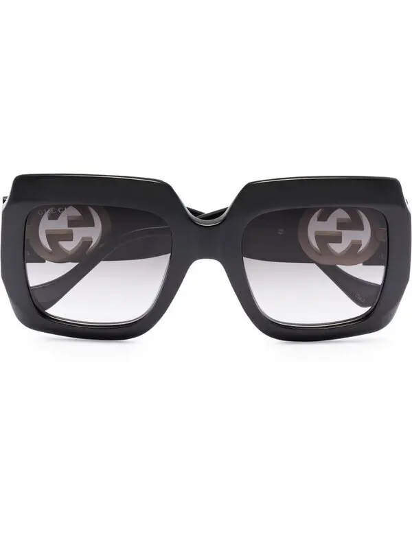Gucci Oversized Square Sunglasses - Black