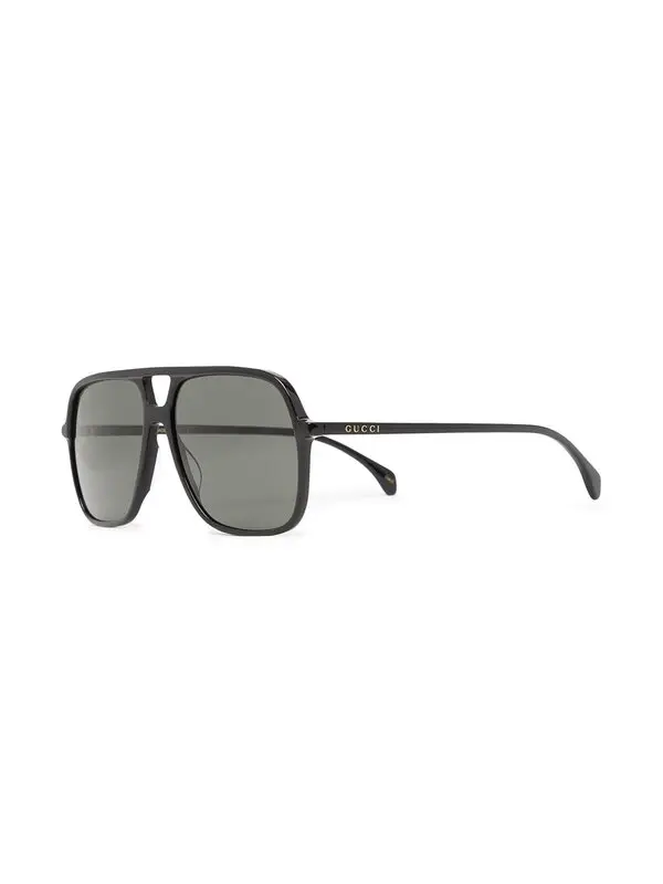 Gucci Navigator Frame Sunglasses - Black