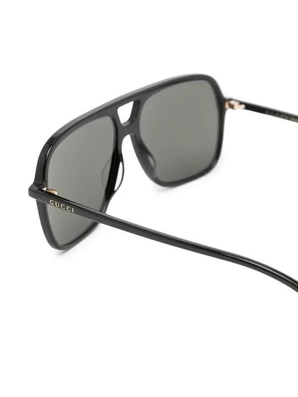 Gucci Navigator Frame Sunglasses - Black