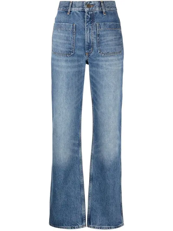Sandro High-waist Straight-leg Jeans - Blue