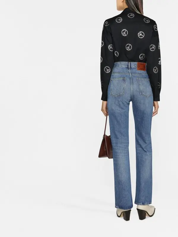 Sandro High-waist Straight-leg Jeans - Blue