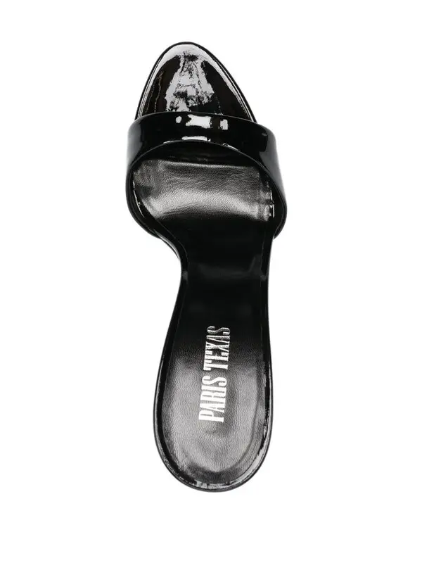 Paris Texas 105mm Lidia Patent-leather Sandals - Black