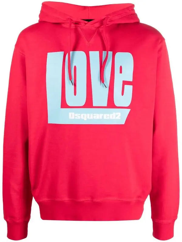 Dsquared2 Logo-print Hoodie - Red