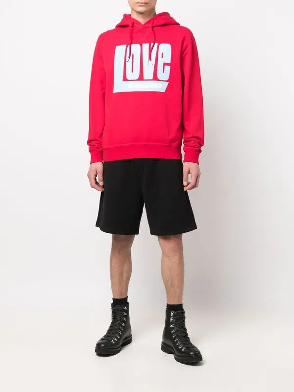 Dsquared2 Logo-print Hoodie - Red