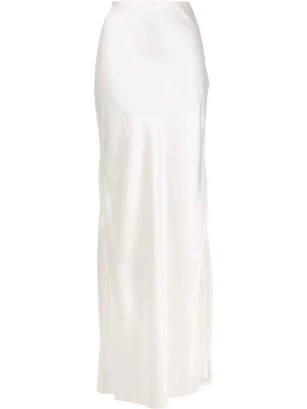 Saint Laurent Long Silk Skirt