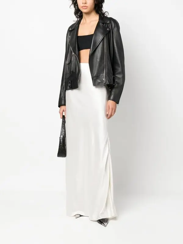 Saint Laurent Long Silk Skirt