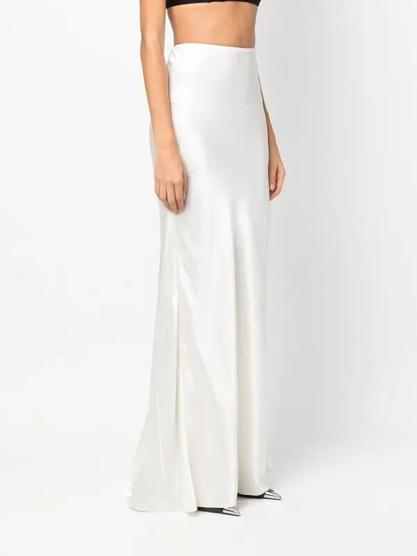 Saint Laurent Long Silk Skirt