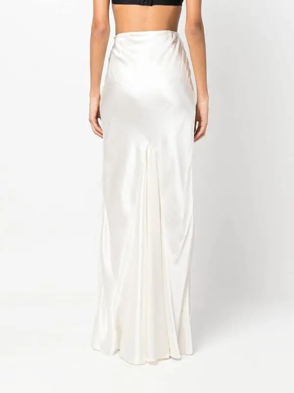 Saint Laurent Long Silk Skirt