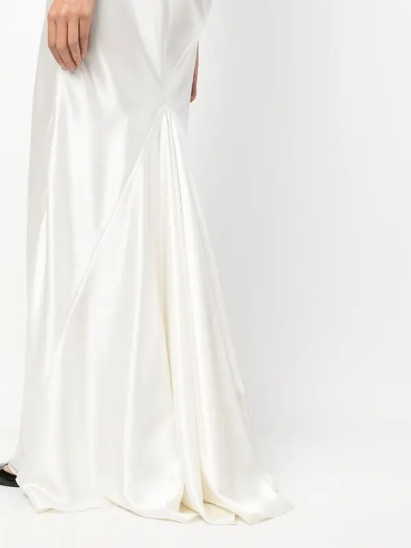 Saint Laurent Long Silk Skirt