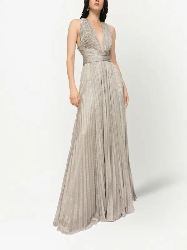 Dolce & Gabbana Lamé-effect Maxi Dress