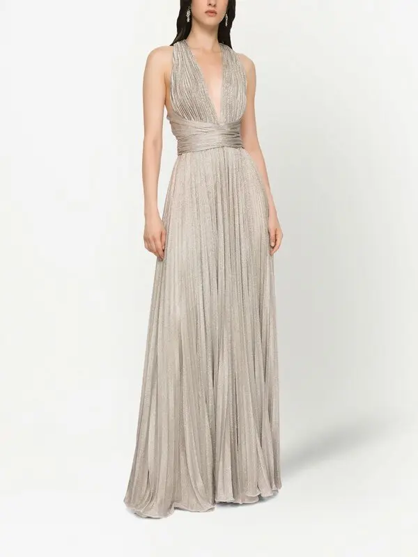 Dolce & Gabbana Lamé-effect Maxi Dress