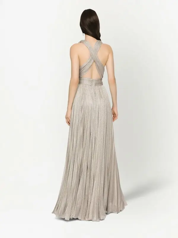 Dolce & Gabbana Lamé-effect Maxi Dress