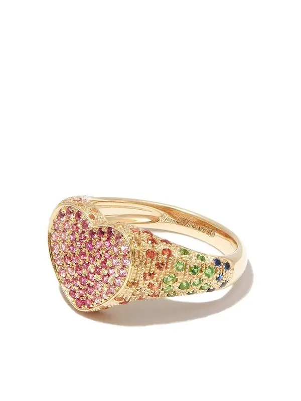 Yvonne Léon 9kt Gold Diamond Signet Ring - Yellow
