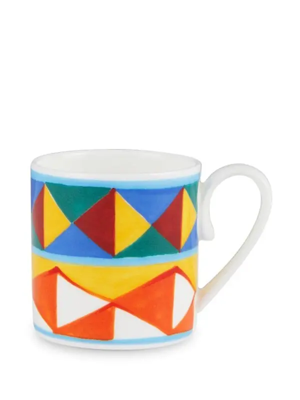 Dolce & Gabbana Geometric-pattern Porcelain Espresso-set