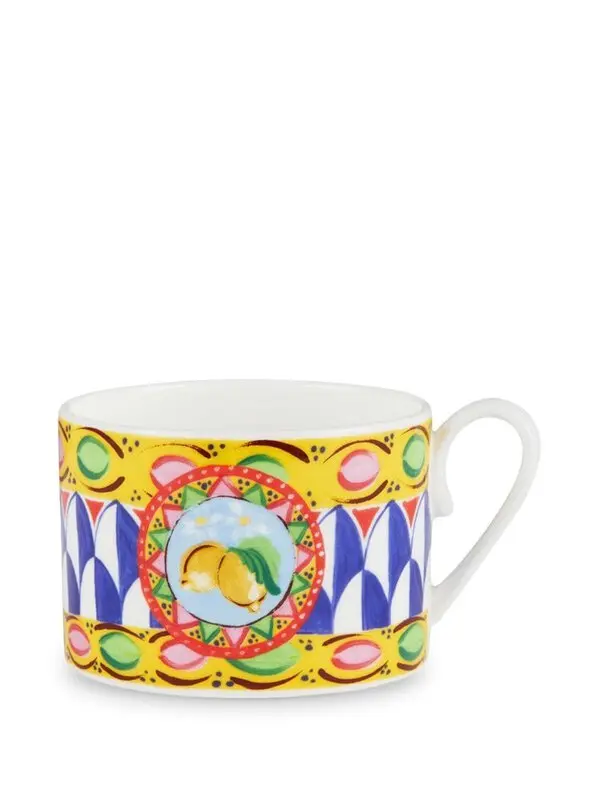 Dolce & Gabbana Fico D'india Lemon-pattern Porcelain Tea-set