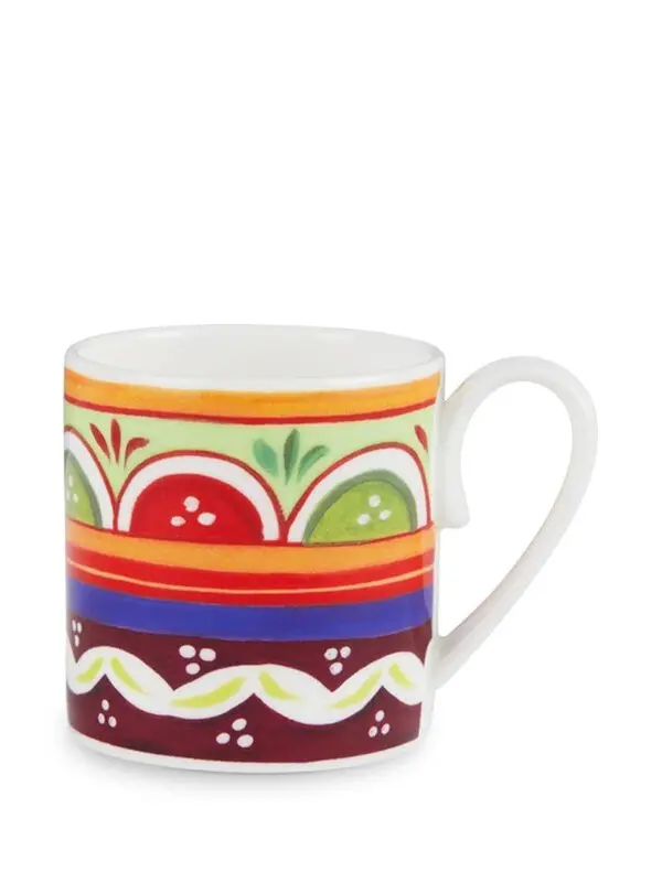 Dolce & Gabbana Geometric-pattern Porcelain Espresso-set