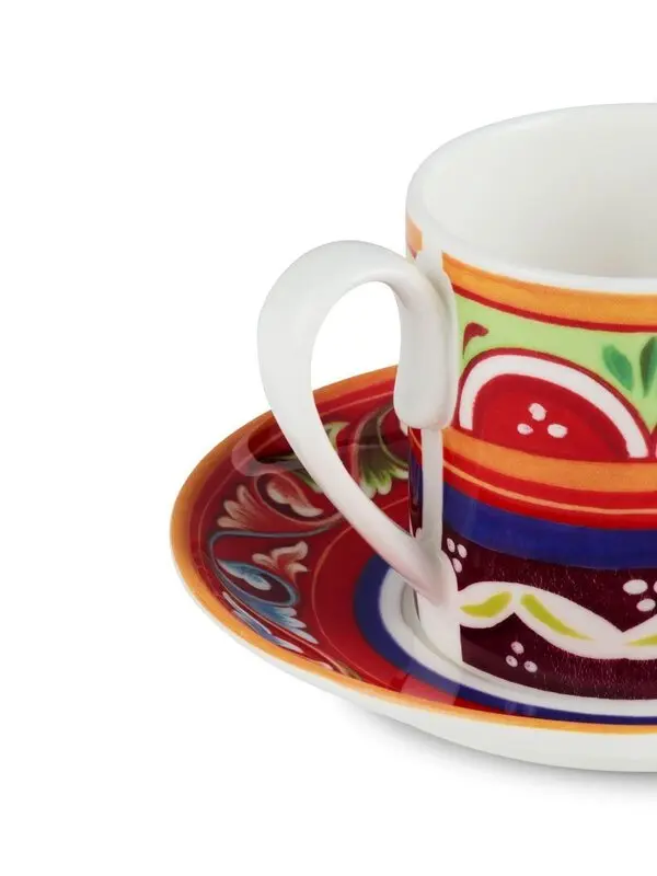 Dolce & Gabbana Geometric-pattern Porcelain Espresso-set