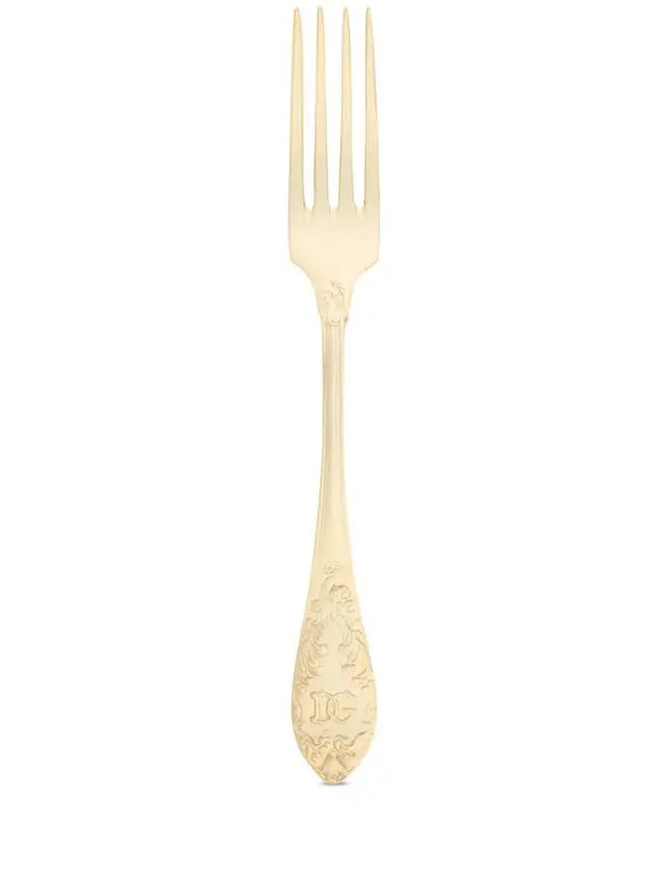 Dolce & Gabbana 24kt -plated Dinner Fork - Gold