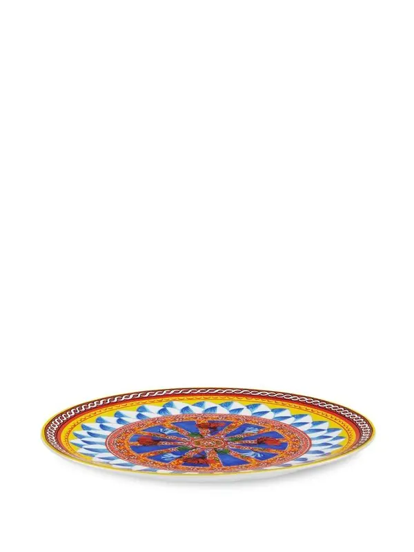 Dolce & Gabbana Carretto-print Porcelain Platter