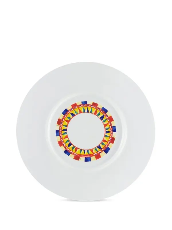Dolce & Gabbana Carretto-print Porcelain Platter