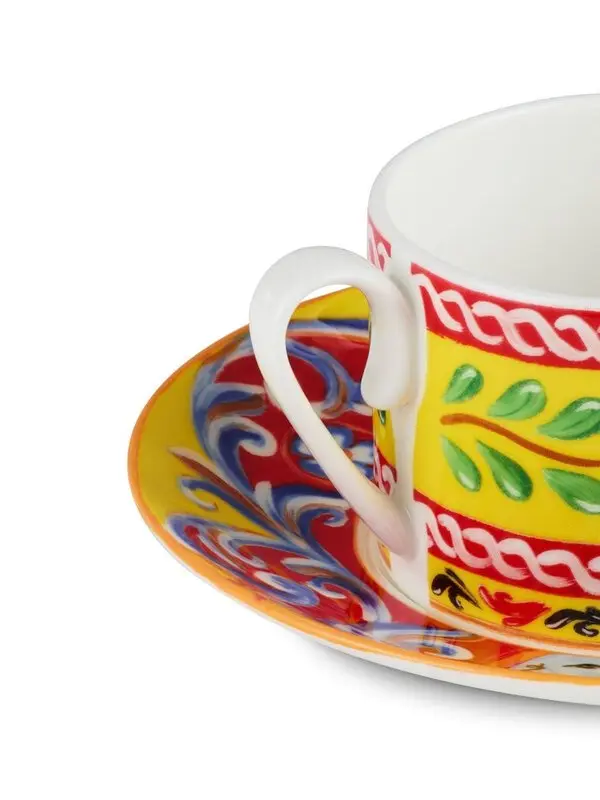 Dolce & Gabbana Caretto-print Porcelain Tea Set