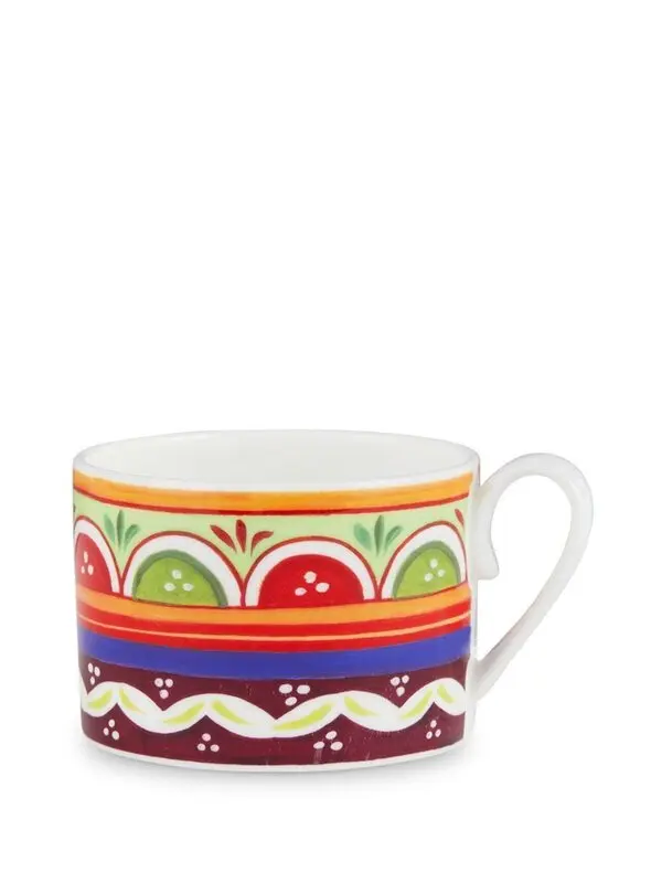 Dolce & Gabbana Geometric-pattern Porcelain Tea-set
