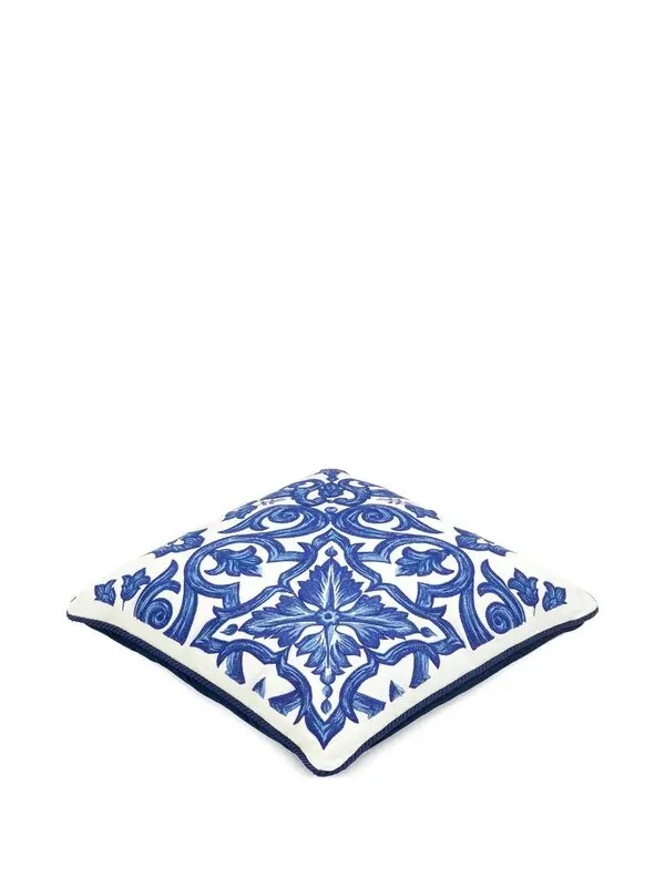 Dolce & Gabbana Embroidered Majolica-print Cushion