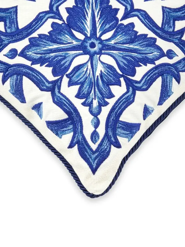 Dolce & Gabbana Embroidered Majolica-print Cushion