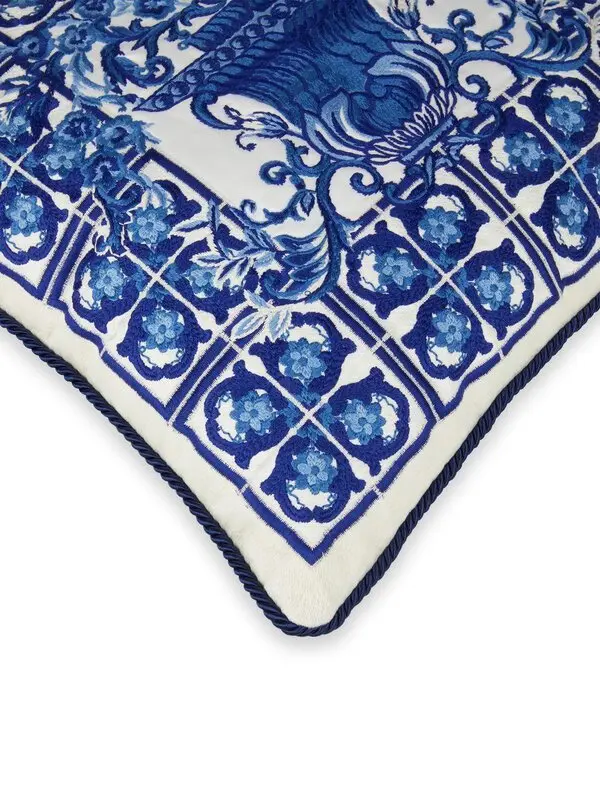 Dolce & Gabbana Embroidered Majolica-print Cushion