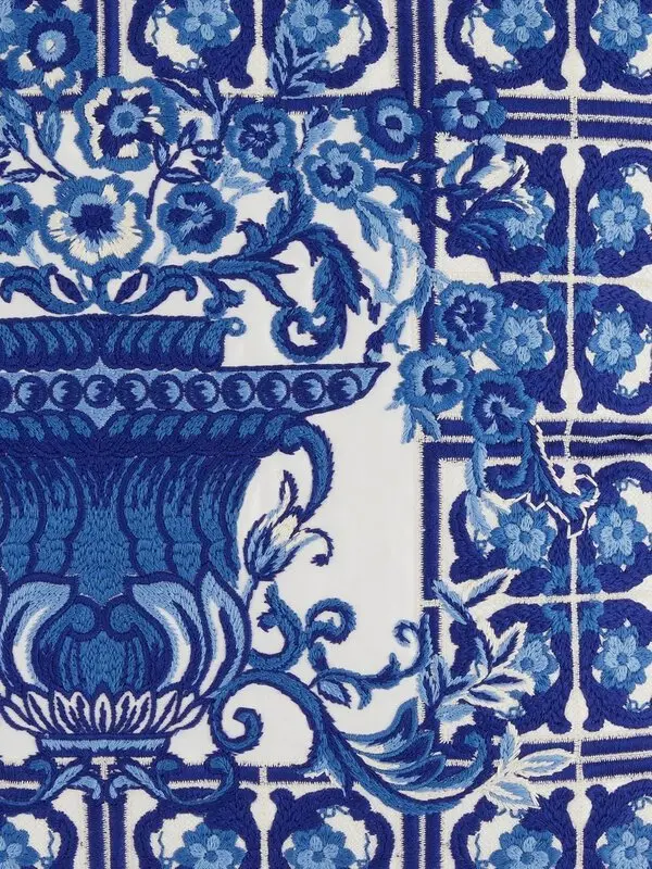 Dolce & Gabbana Embroidered Majolica-print Cushion