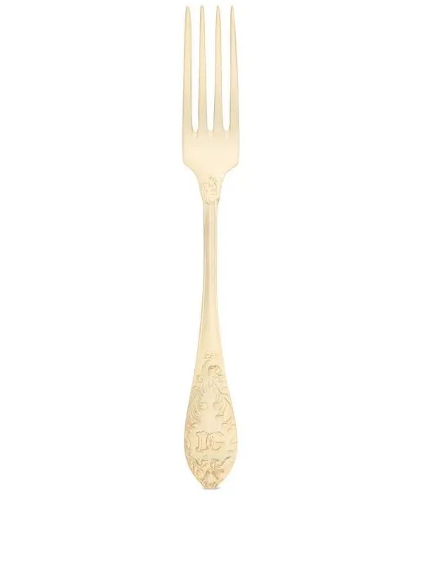 Dolce & Gabbana 24kt -plated Dessert Fork - Gold