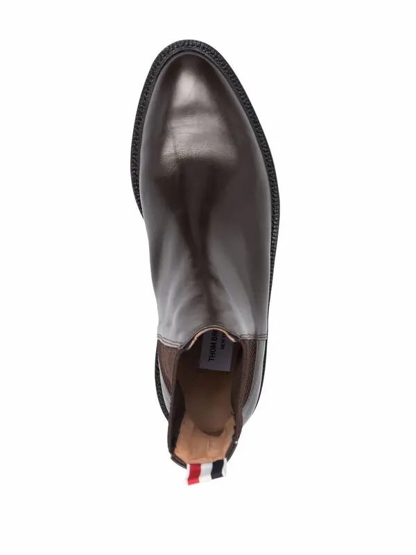 Thom Browne Leather Chelsea Boots