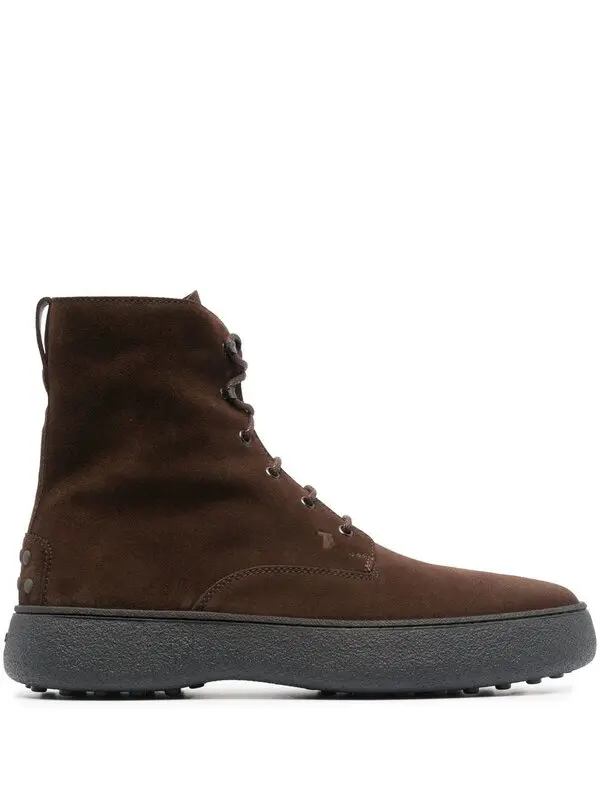 TOD'S W.g. Lace-up Boots - Brown