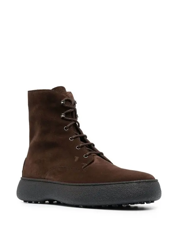 TOD'S W.g. Lace-up Boots - Brown