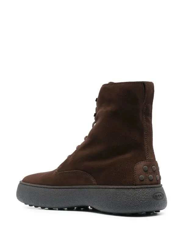 TOD'S W.g. Lace-up Boots - Brown