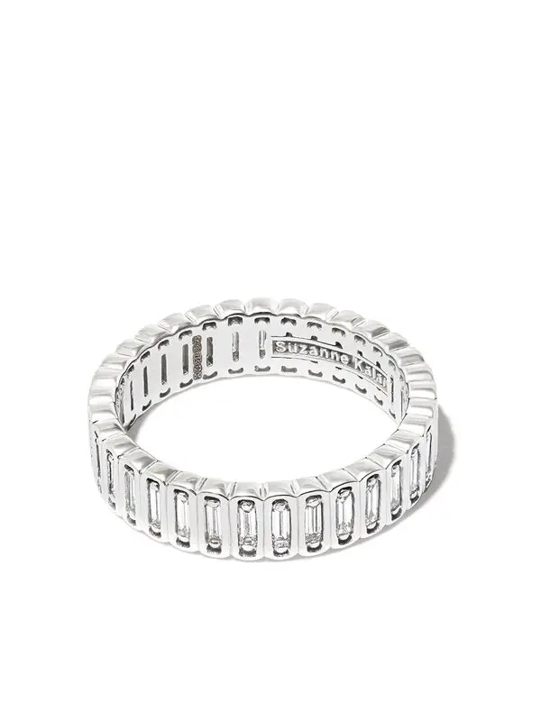 SUZANNE KALAN 18kt White Gold Diamond Eternity Ring - Silver