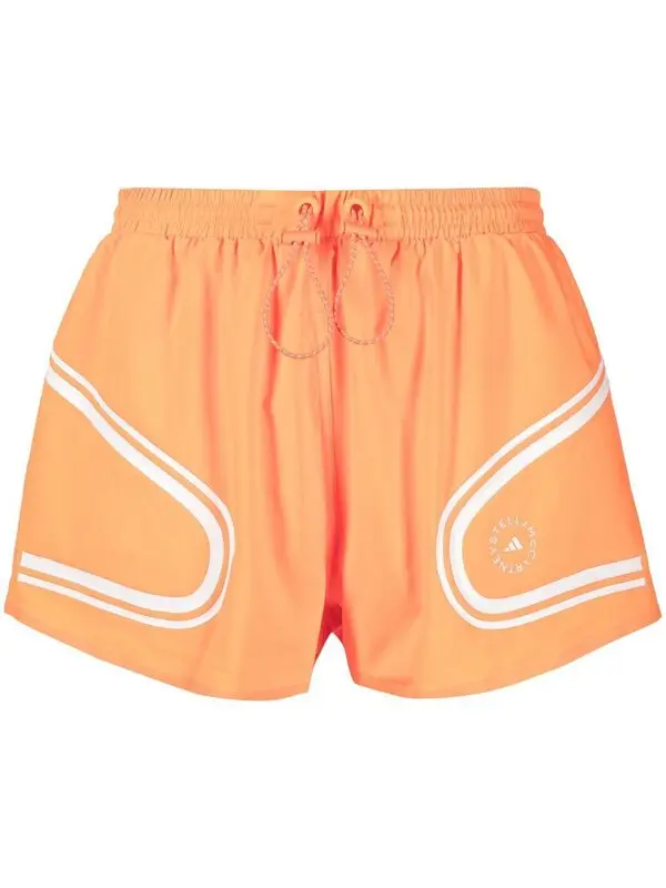 Adidas By Stella McCartney Truepace Running Shorts With Graphic Print - Orange