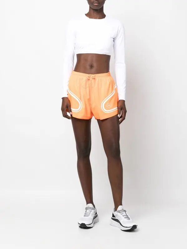 Adidas By Stella McCartney Truepace Running Shorts With Graphic Print - Orange