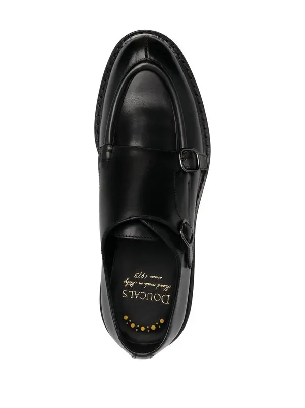 DOUCAL'S Double-buckle Monk Shoes - Black