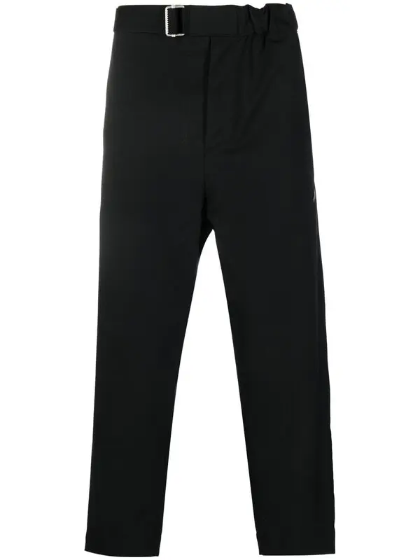OAMC Belted-waist Straight Trousers - Black