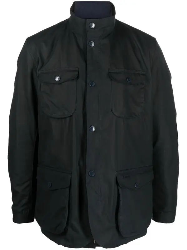 Barbour Ogston Waxed Cotton Jacket - Blue