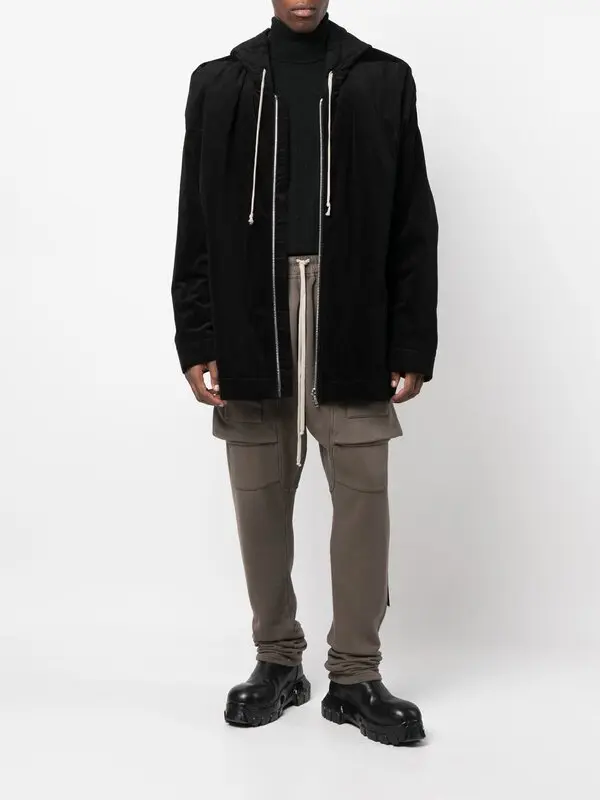Rick Owens Drawstring Hoodie Jacket