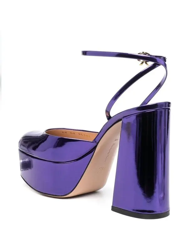 GIANVITO ROSSI 130mm Metallic-effect Pumps