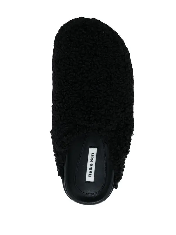 REIKE NEN Faux-fur Loafers - Black