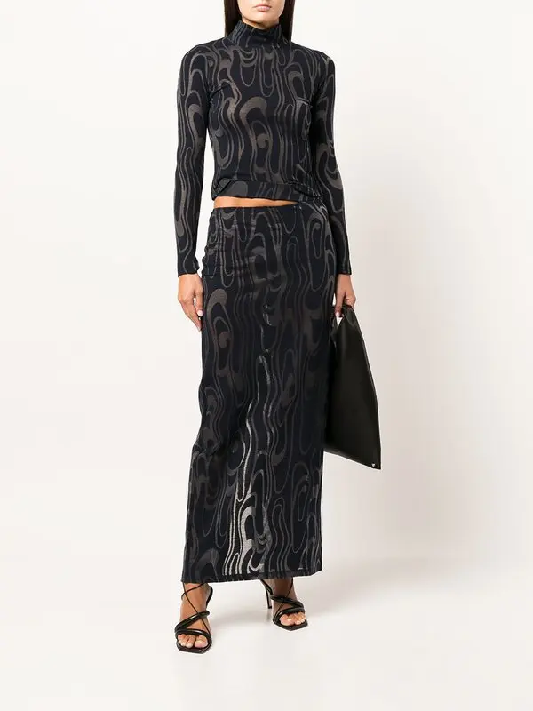 Eckhaus Latta Shrunk Turtleneck Top